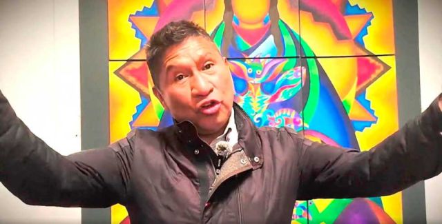 Mamani Mamani inicia el FIC de la Alcaldía con su arte